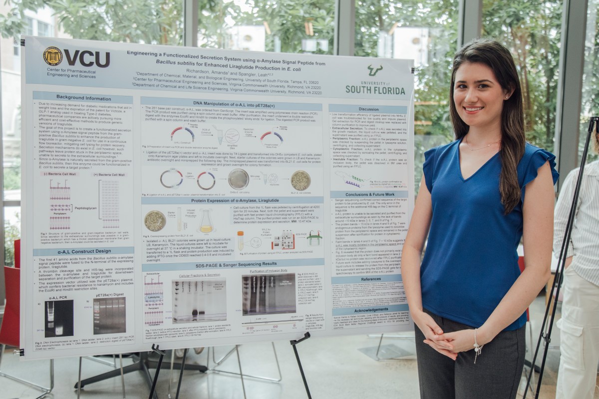 The lab hosts REU student Amanda Richardson this summer! – Spangler Lab